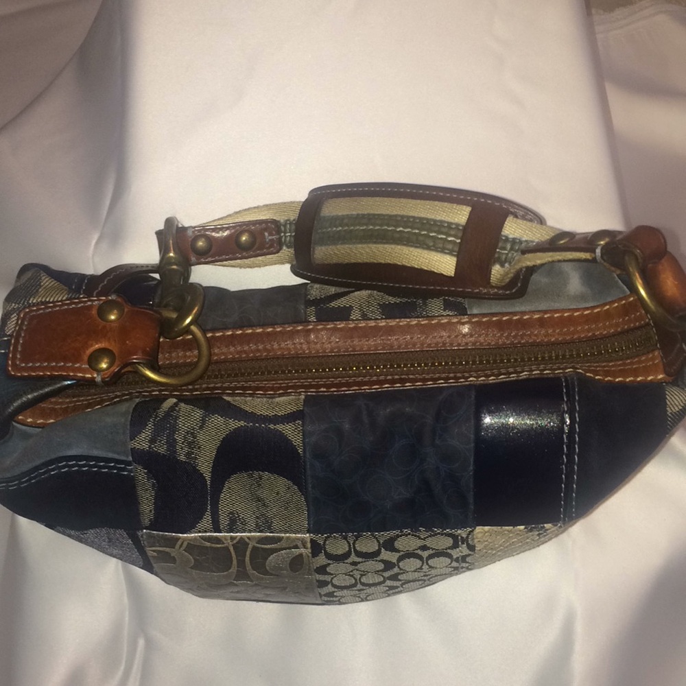 Authentic Coach Multi-Colored Patches Hobo Bag - Gem